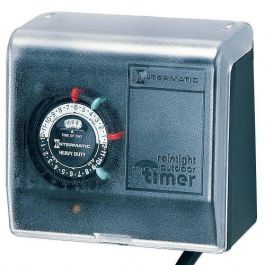 Intermatic Outdoor Mechanical Plug-In Timer with Built-In Enclosure