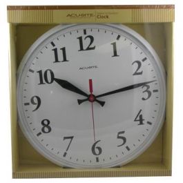 Chaney/AcuRite 12 1/2" White Basic Clock