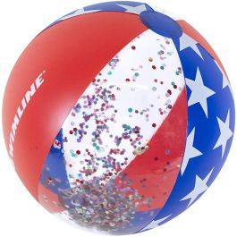 AMERICANA GLITTER BEACH BALL
