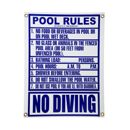 Pool Rules Sign 2022 Florida Approved